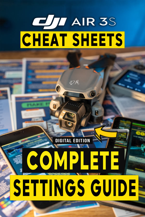 DJI Air 3S CHEAT SHEETS - FLY APP SETTINGS (Digital) – DMProVisuals