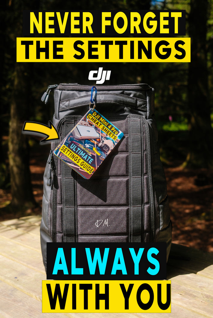 DJI Mini 4 Pro ULTIMATE CHEAT SHEETS - FLY APP SETTINGS BOOK – DMProVisuals