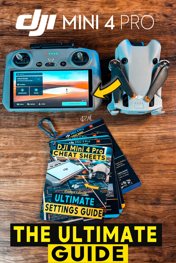 DJI Mini 4 Pro ULTIMATE CHEAT SHEETS - FLY APP SETTINGS BOOK – DMProVisuals