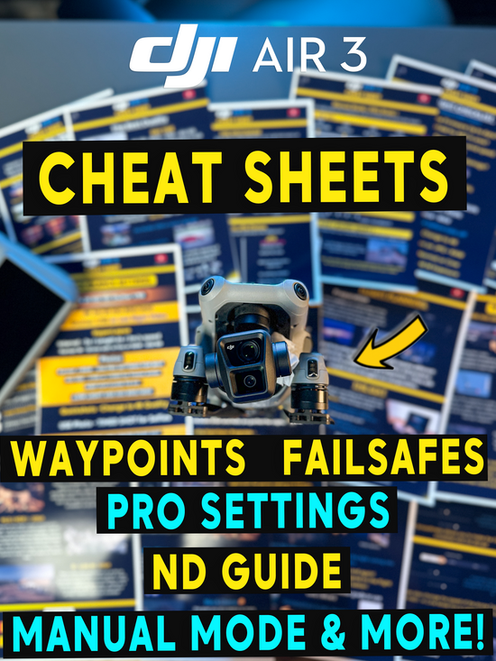 DJI Air 3 CHEAT SHEETS - FLY APP SETTINGS – DMProVisuals