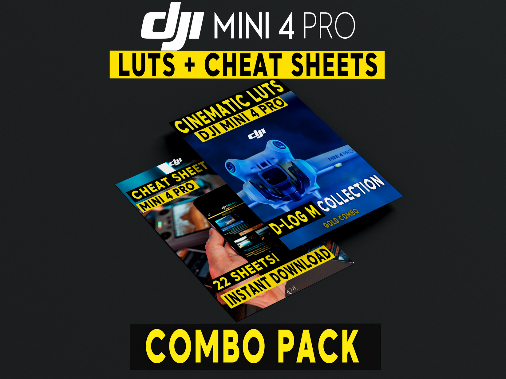 DJI Mini 4 Pro CHEAT SHEETS - FLY APP SETTINGS (digital) – DMProVisuals