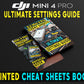 DJI Mini 4 Pro ULTIMATE CHEAT SHEETS - FLY APP SETTINGS BOOK – DMProVisuals