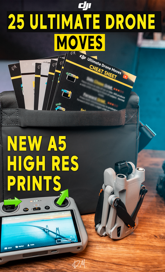 DJI CHEAT SHEETS - ULTIMATE DRONE MOVES – DMProVisuals