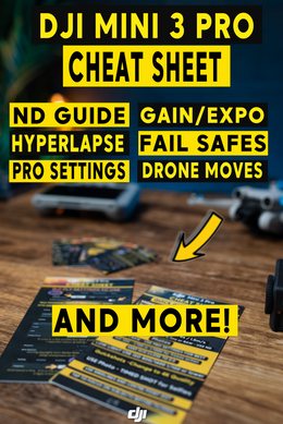DJI Mini 3 Pro CHEAT SHEETS - FLY APP Settings – DMProVisuals