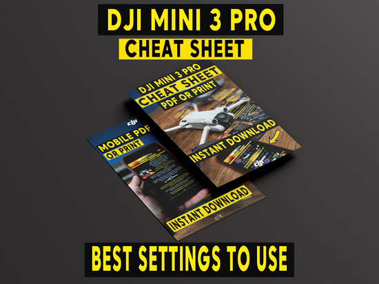 DJI Mini 3 Pro CHEAT SHEETS - FLY APP Settings – DMProVisuals